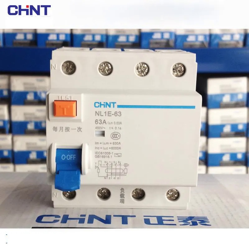 CHINT NL1E-63 1P N 3P N 4P 63A 40A 25A 30MA RCCB 50HZ/60HZ | Shopee ...