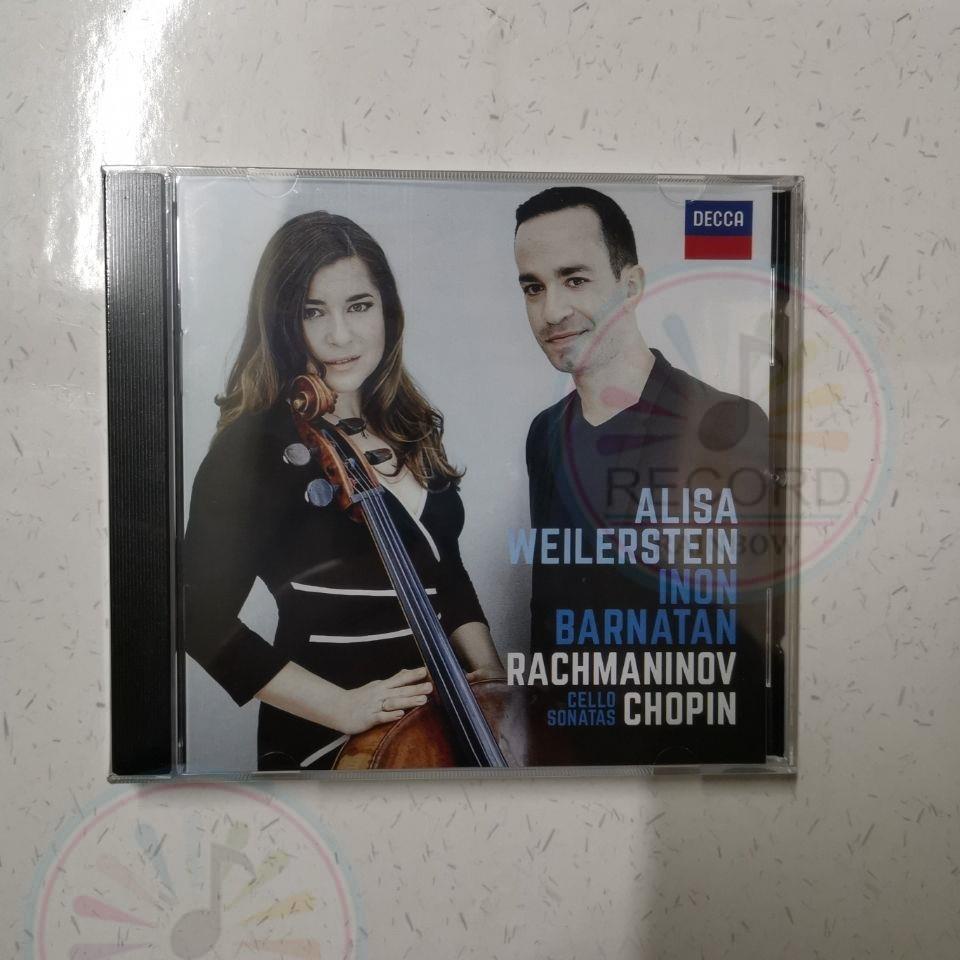 แผ่น CD อัลบั้ม Rachmaninov & Chopin Cello Sonatas Inon Barnatan Alisa ...