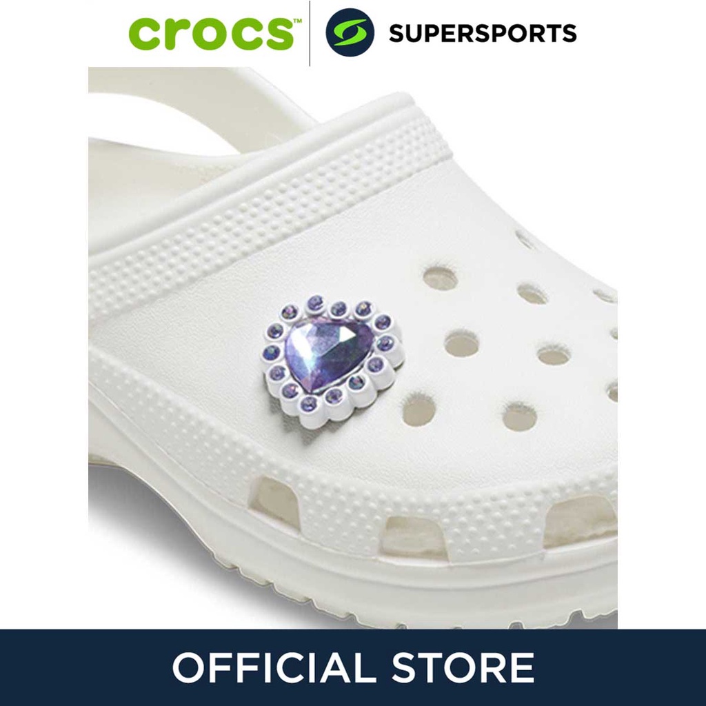 CROCS Jibbitz Iridescent Heart Gem ตัวติดรองเท้า | Shopee Thailand