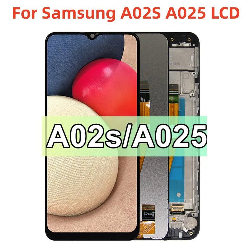Original A02S A025 LCD สำหรับ Samsung Galaxy A02S A025F จอแสดงผล LCD Touch Screen Digitizer จอ ...