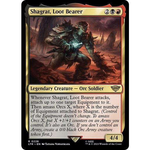 [MTG] Shagrat, Loot Bearer [LTR] [MULTI] [RARE] [NORMAL] [ENG] (การ์ดเม ...