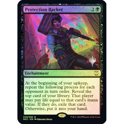 [MTG] Protection Racket (Promo Pack) [NCC] [BLACK] [RARE] [FOIL] [ENG ...