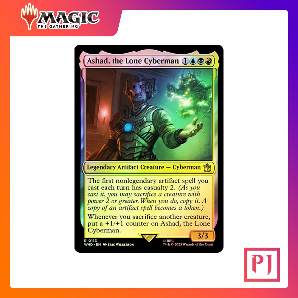 [MTG] Ashad, the Lone Cyberman [WHO] [MULTI] [RARE] [FOIL] [ENG] (การ์ด ...