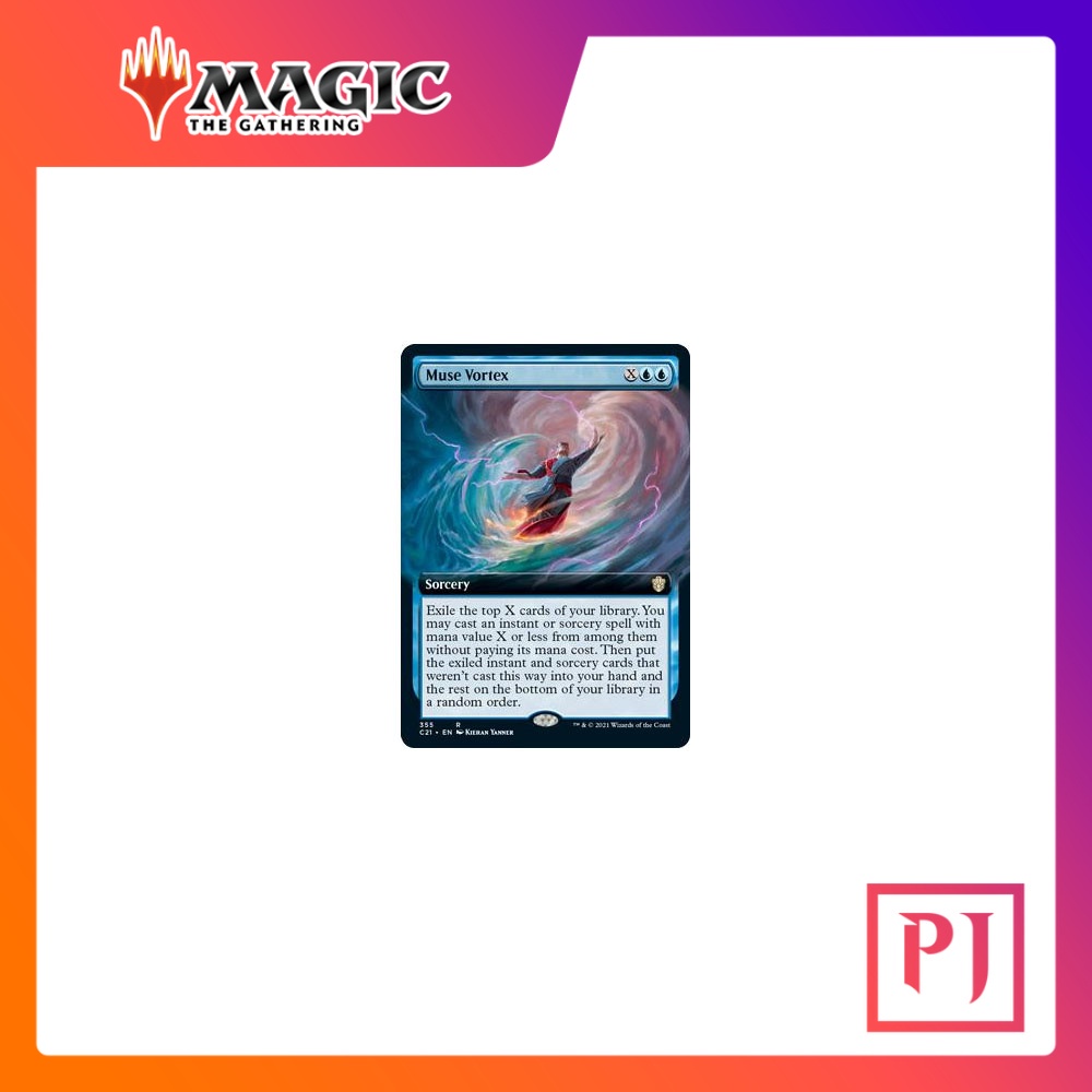 [MTG] Muse Vortex (Extended Art) [C21] [BLUE] [RARE] [NORMAL] [ENG ...
