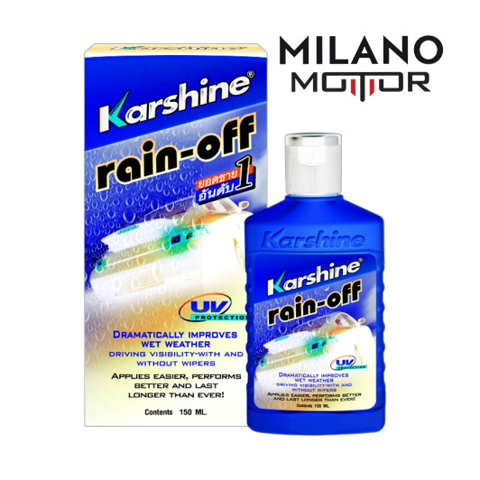 น้ำยาเคลือบกระจกKarshine Rain Off 150 ml. 1กล่อง | Shopee Thailand