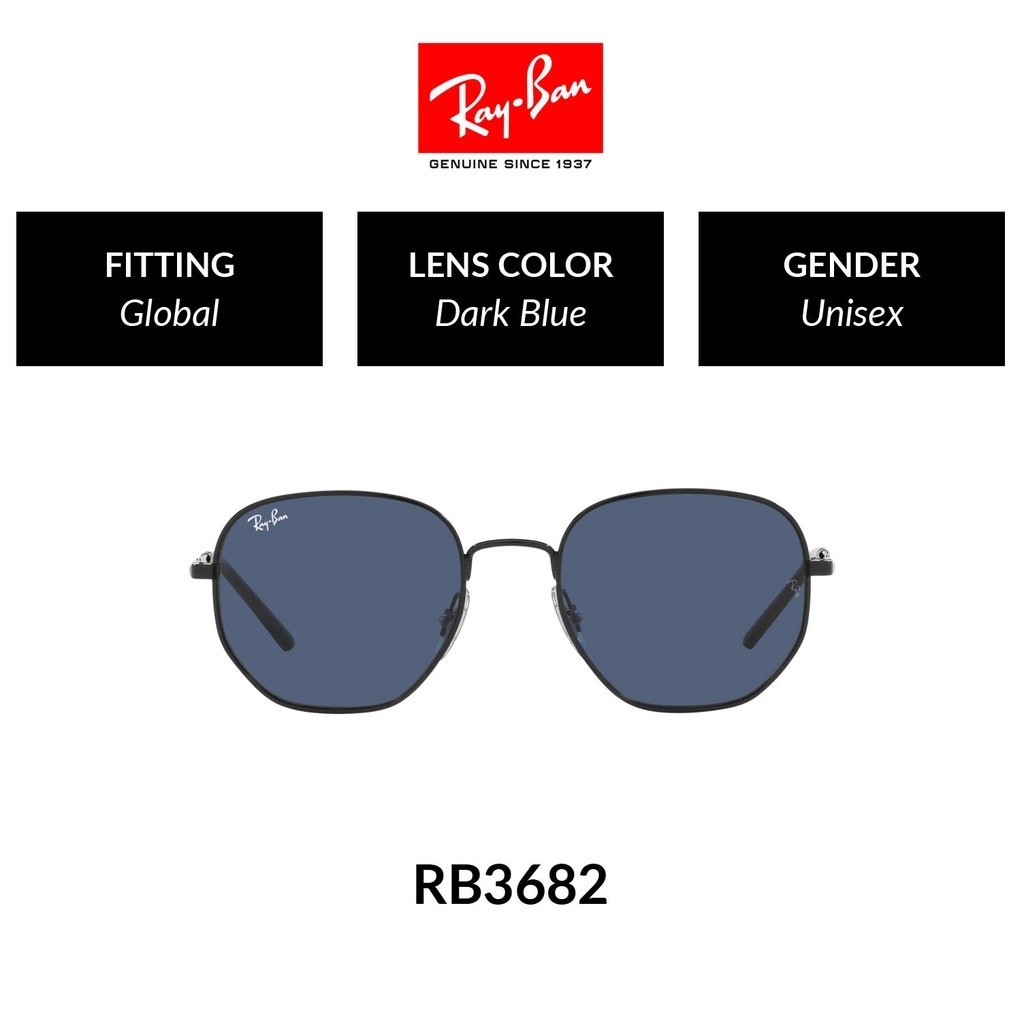 Ray-Ban RB3682 002/80 - Sunglasses แว่นกันแดด | Shopee Thailand