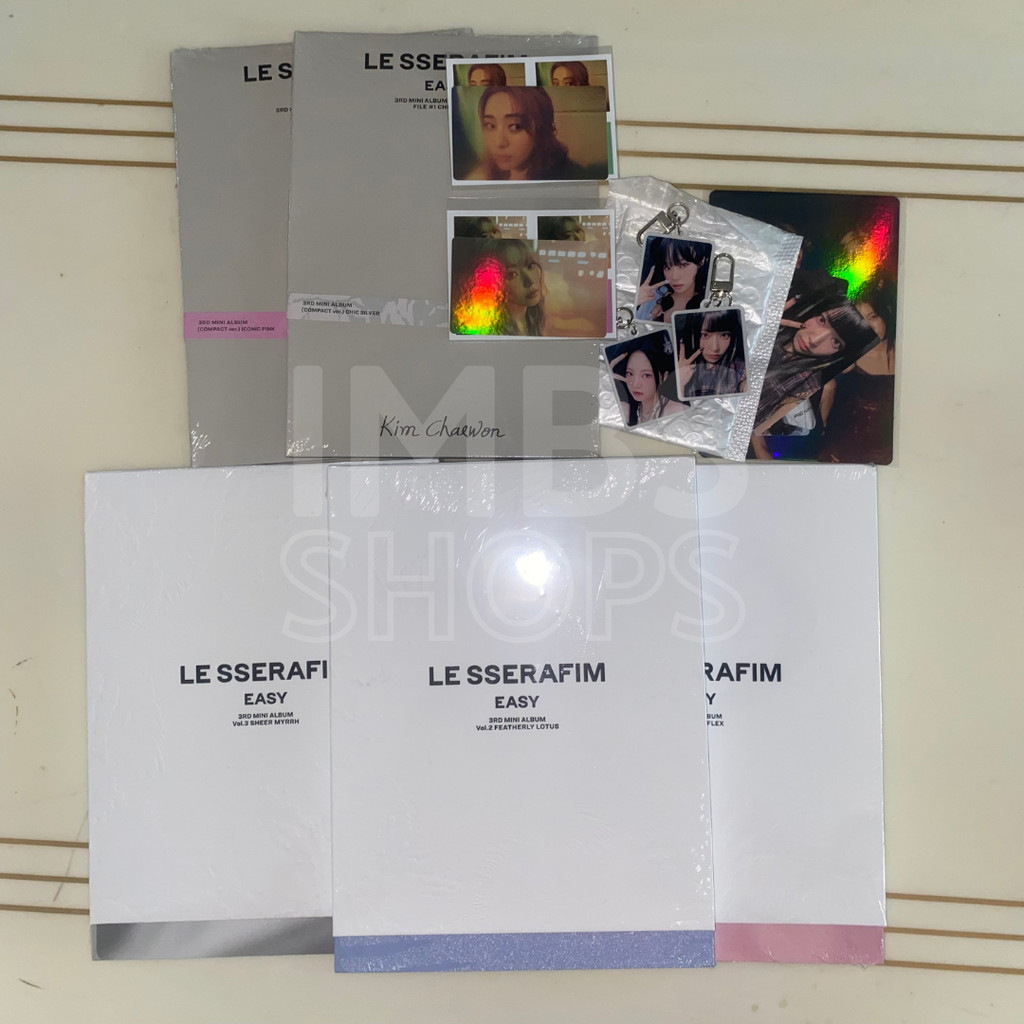 [พร้อมส่ง] LE SSERAFIM 3RD MINI ALBUM EASY / ได้ Benefits | Shopee Thailand