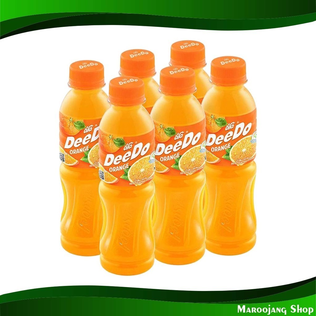 น้ำส้ม10% ดีโด้ 225 มล (6ขวด) Orange Juice 10% Deedo | Shopee Thailand