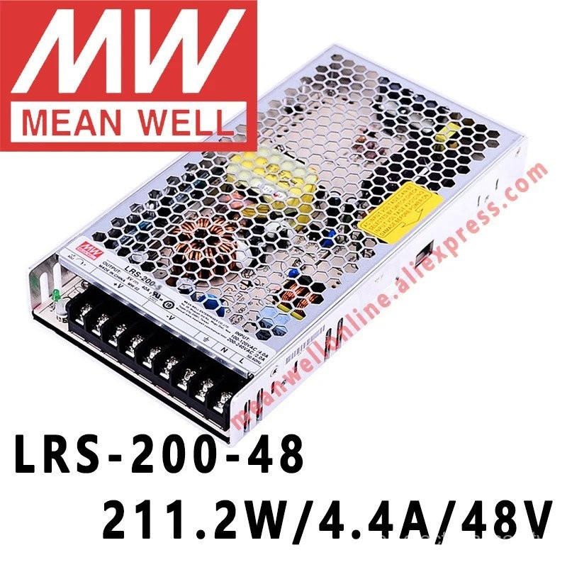 Mean Well LRS-200-48 Meanwell 48V/4.4A/211W DC Single Output Switching Power Supply ร้านค้า ...