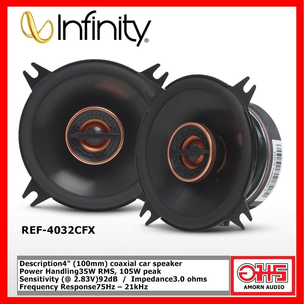 Infinity REF-4032CFX ลำโพง 4นิ้ว 105W 1คู่ AMORNAUDIO อมรออดิโอ | Shopee Thailand