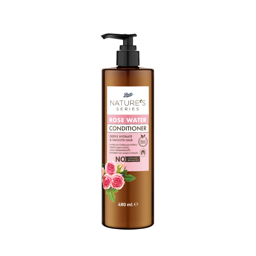 Boots Nature's Series Rose Water Conditioner 480 ml. บู๊ทส์ เนเจอร์ส ...
