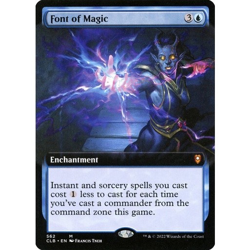 [MTG] Font of Magic (Extended Art) [CLB] [BLUE] [MYTHIC] [NORMAL] [ENG ...