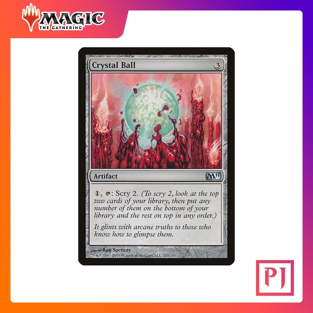 [MTG] Crystal Ball [M11] [ARTIFACT] [UNCOM] [NORMAL] [ENG] (การ์ดเมจิค ...