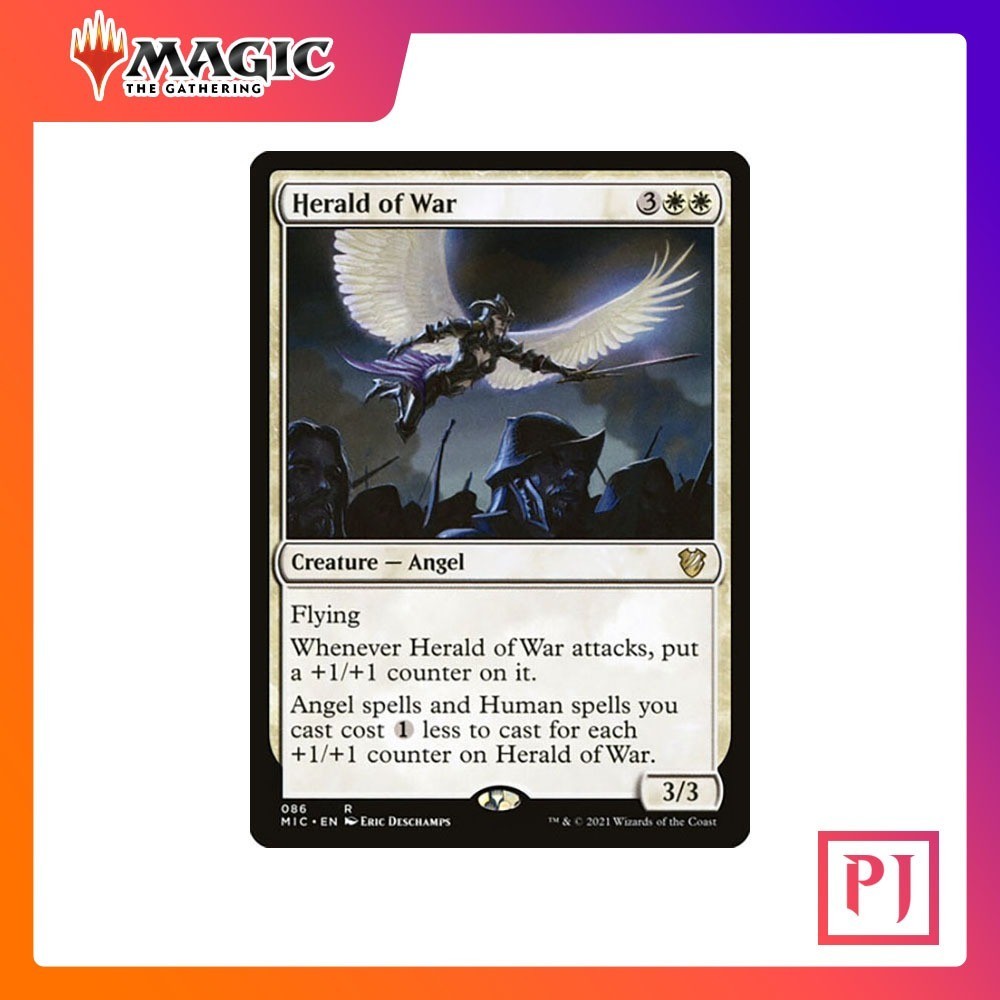 [MTG] Herald of War [MIC] [WHITE] [RARE] [NORMAL] [ENG] (การ์ดเมจิค ...