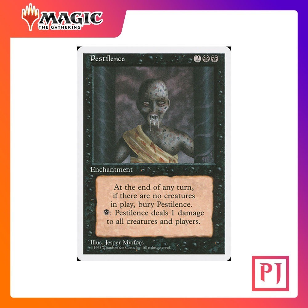 [MTG] Pestilence [4TH] [BLACK] [COMMON] [NORMAL] [ENG] (การ์ดเมจิค ...