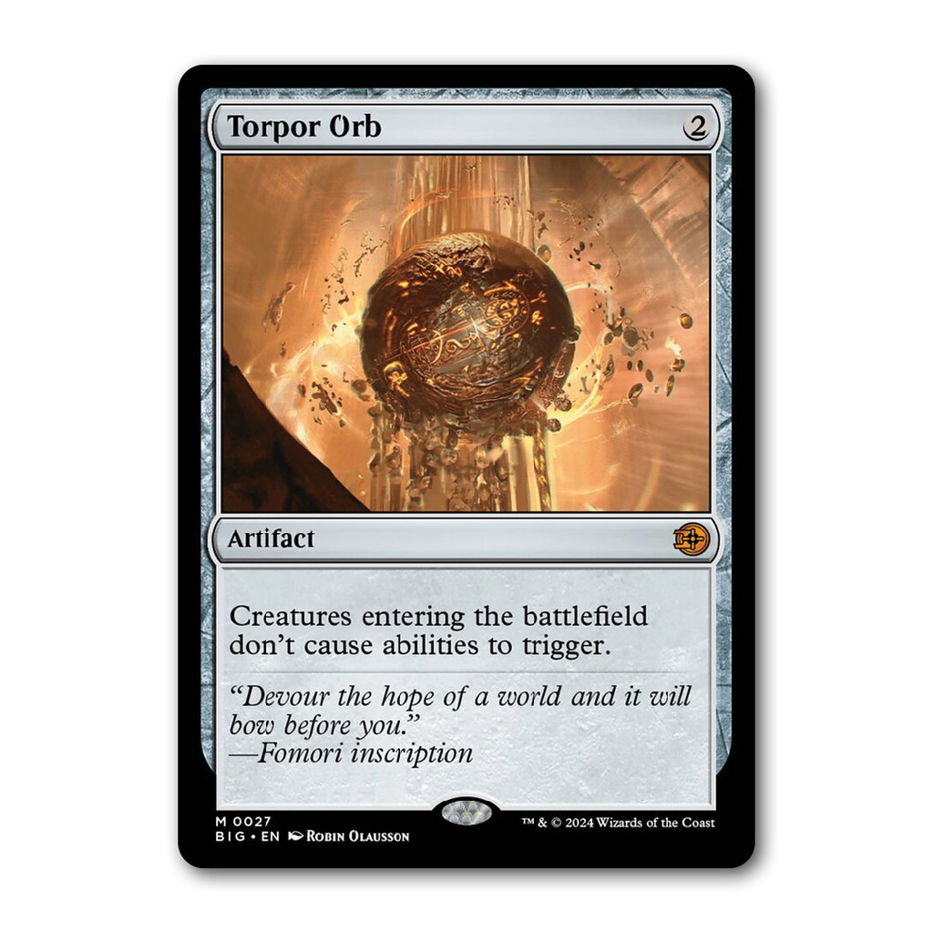 [MTG] Torpor Orb [BIG] [Colorless] [Mythic] [Normal] [ENG] [2024 ...