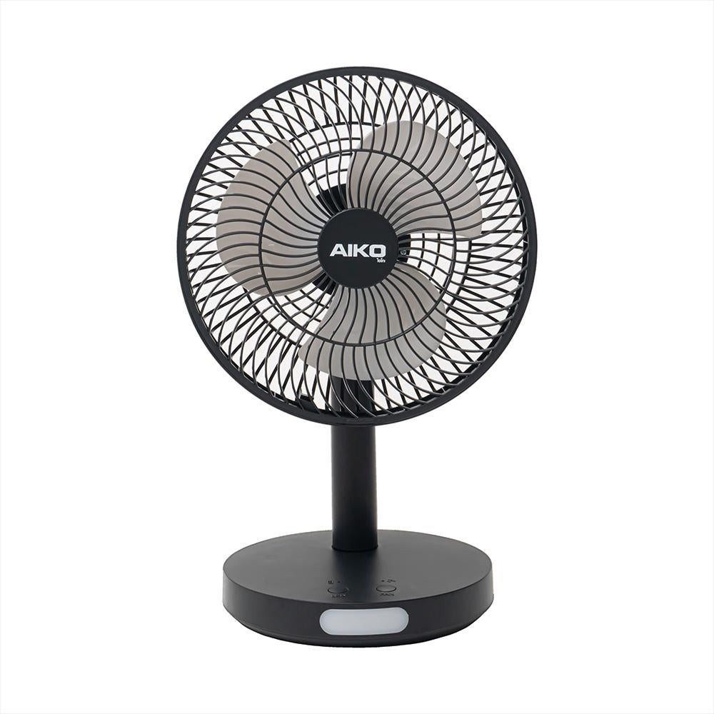 AIKO - Black Mini Fan 7" Rechargeable KN-2827 [ | Shopee Thailand