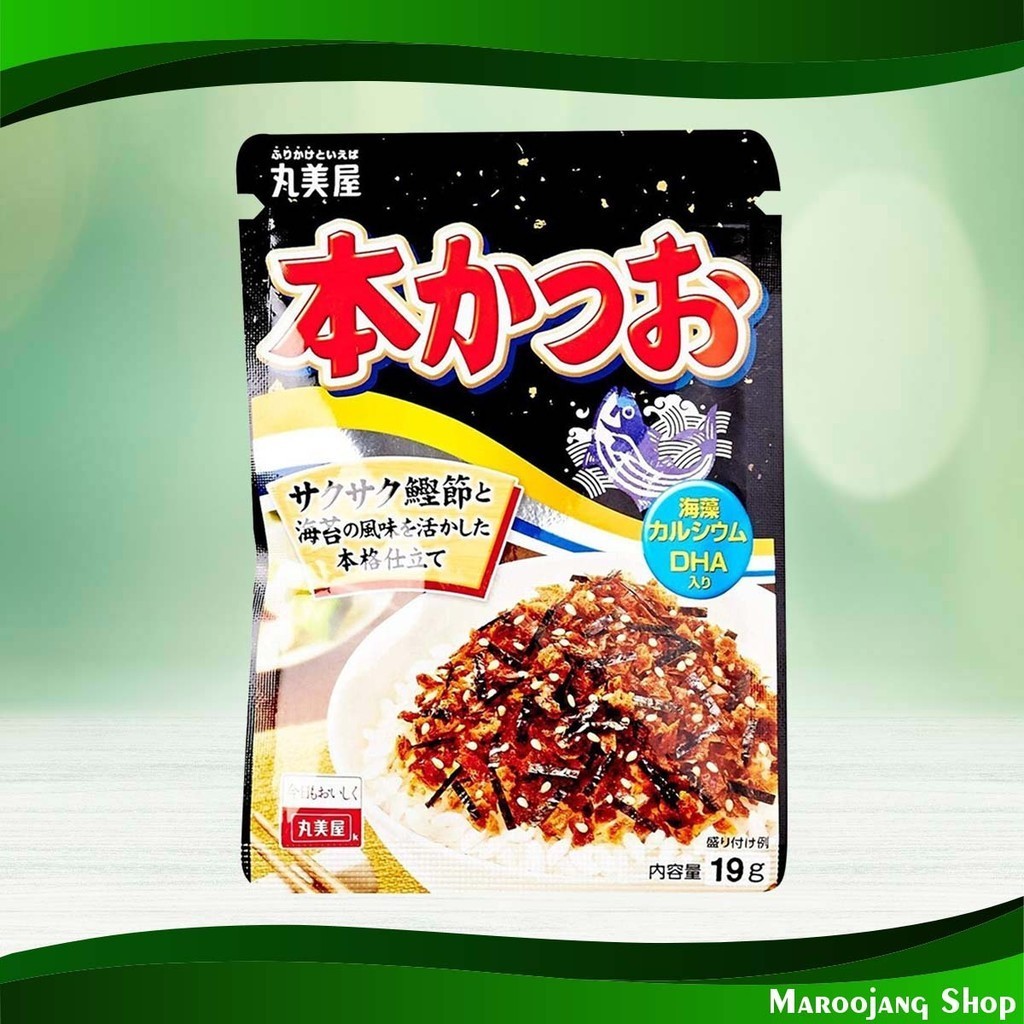 ผงโรยข้าวคัสซึโอะสาหร่ายงา มารุมิยะ 19ก Katsuo Rice And Sesame Seaweed ...