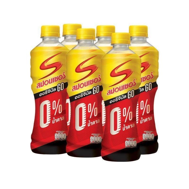 สปอนเซอร์ โก เครื่องดื่มชูกำลัง ออริจินัล น้ำตาล 0% 420 มล. x 6 ...
