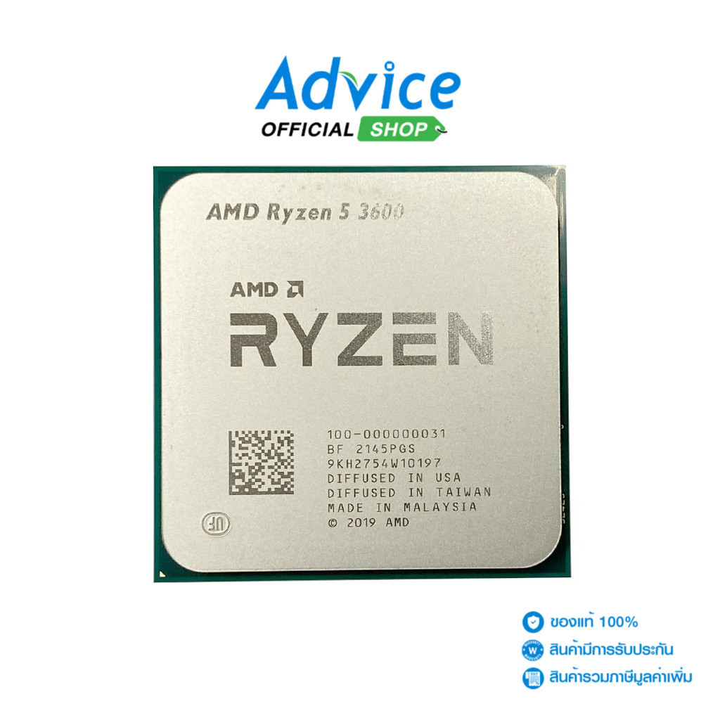 AMD Ryzen 5 3600 (Tray) Cooler - A0141386 | Shopee Thailand