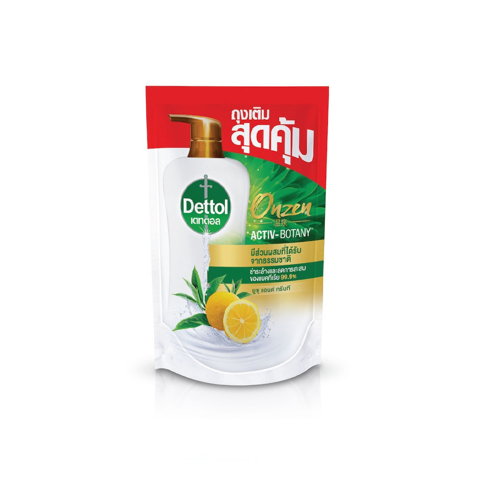 Dettol Onzen Activ-Botany Green Tea & Yuzu 370 ML Refill เดทตอล ออนเซน ...