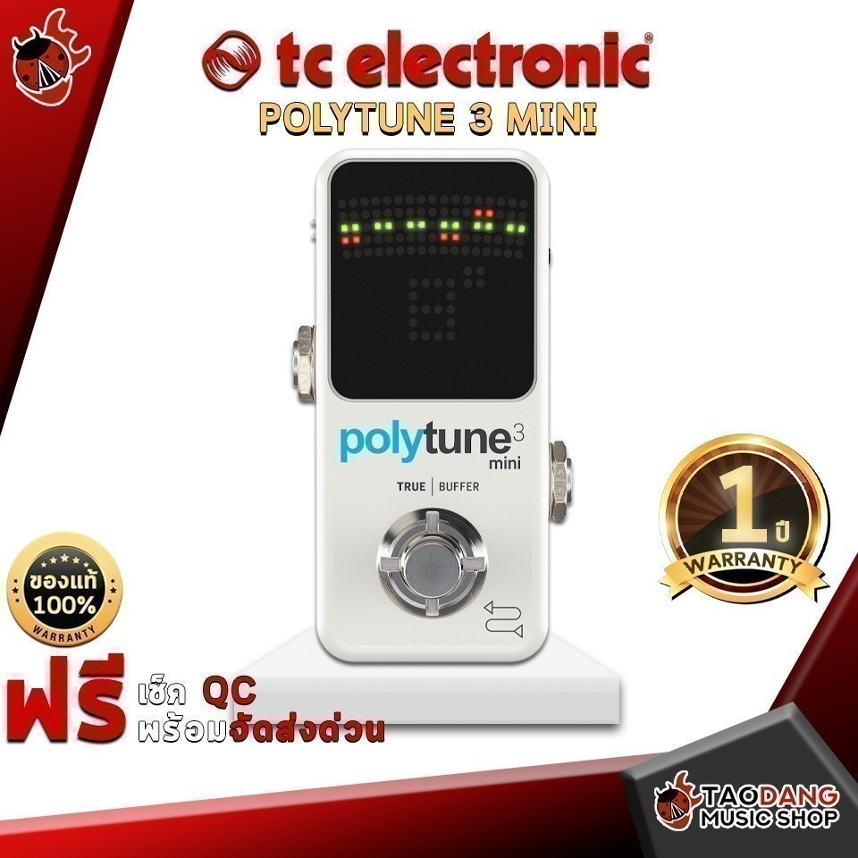 TC Electronic Polytune 3 Mini เครื่องตั้งสาย TC Electronic Polytune 3 Mini Tuner ,พร้อมเช็คQC ...