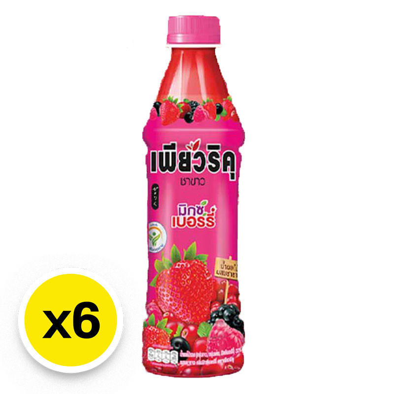 เพียวริคุ ชาขาวพร้อมดื่ม รสมิกซ์เบอร์รี่ 350 มล. x 6 / PURIKU White Tea ...