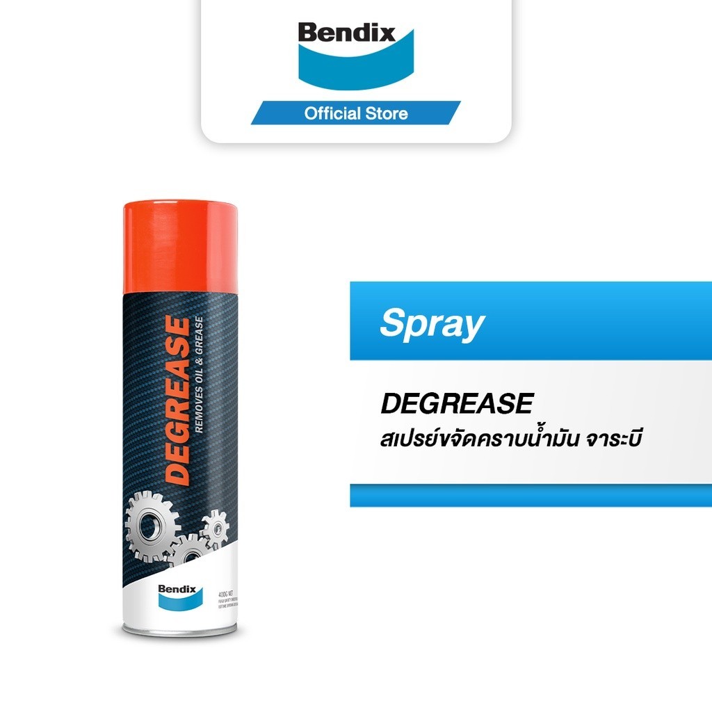 Bendix สเปรย์ขจัดคราบน้ำมันและจาระบี 500mL Spray Degrease | Shopee Thailand
