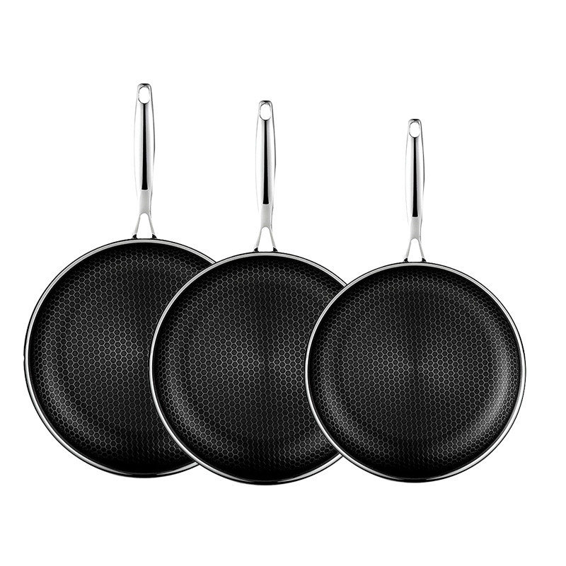Wholesale Healthy PFOA Free 20cm Nonstick Skillet Honeycomb Pans 3 Ply ...