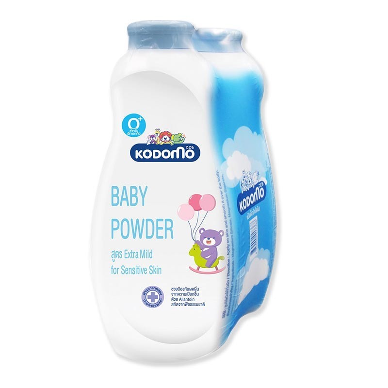 โคโดโม แป้งเด็ก สูตรเอ็กซ์ตร้ามายด์ 350 ก. แพ็คคู่ / KODOMO Baby Powder Extra Mild 350 g Double ...