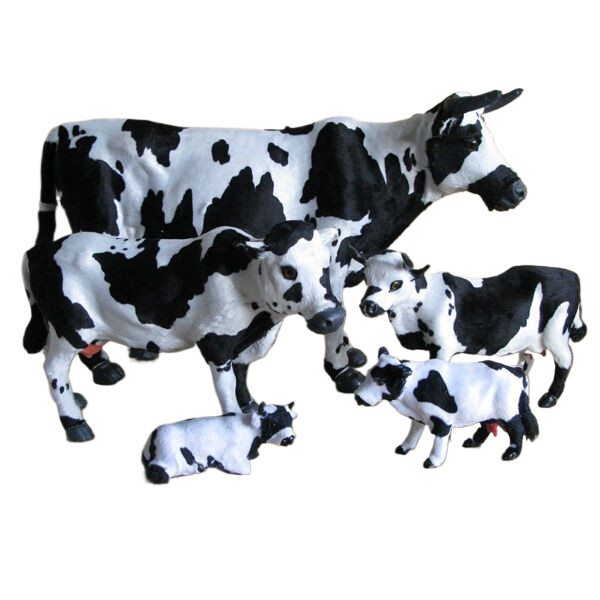 Real Life Cow Static Large Size Model Simulated Handicraft Plush Animal ...
