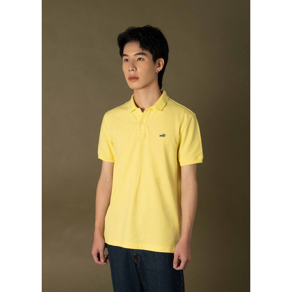 CROCODILE LEMON DROP YELLOW SLIM FIT POLO SHIRT | Shopee Thailand
