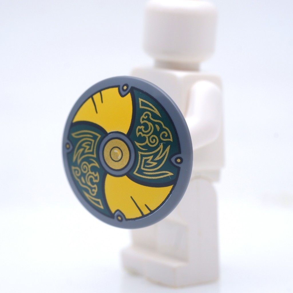 LEGO Shield Yellow Dark Green Wolves Shield | Shopee Thailand