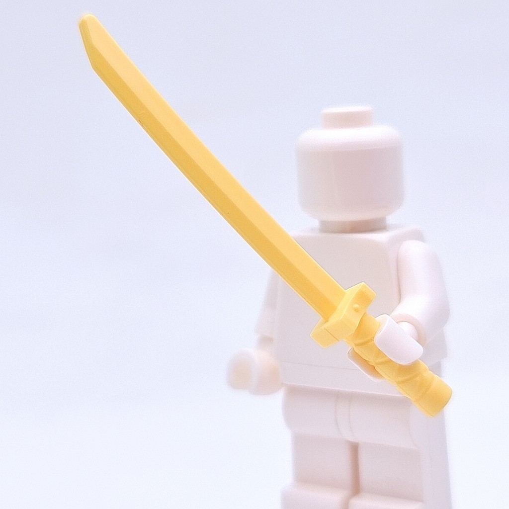 LEGO WEAPON Light Yellow Katana Sword ชิ้นละ | Shopee Thailand