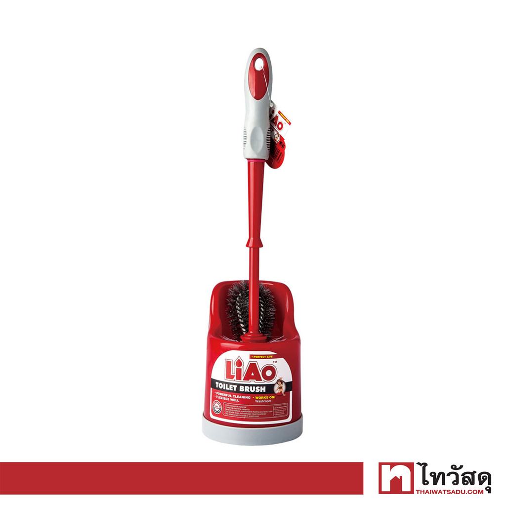 LIAO แปรงขัดสุขภัณฑ์ห้องน้ำรุ่นแปรงสองหัวพร้อมที่เก็บ รุ่น D130008 ขนาด ...