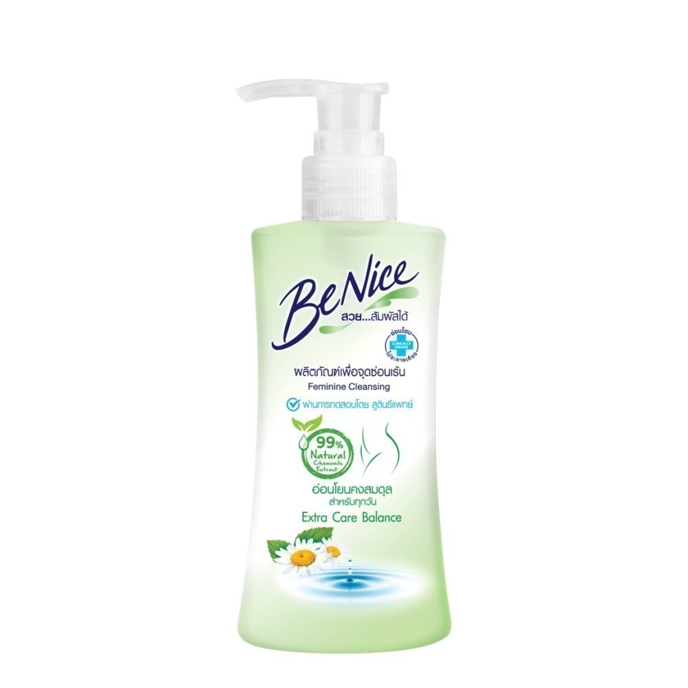 Benice Feminine Cleansing Natural Extra Care Blalance 150 Ml. Greenบีไน ...