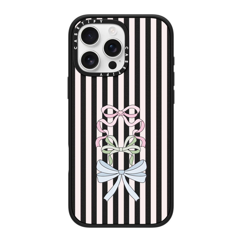 CASETiFY | Ribbons & Stripes Petite #เคสกันกระแทก สำหรับ iPhone 16 ...
