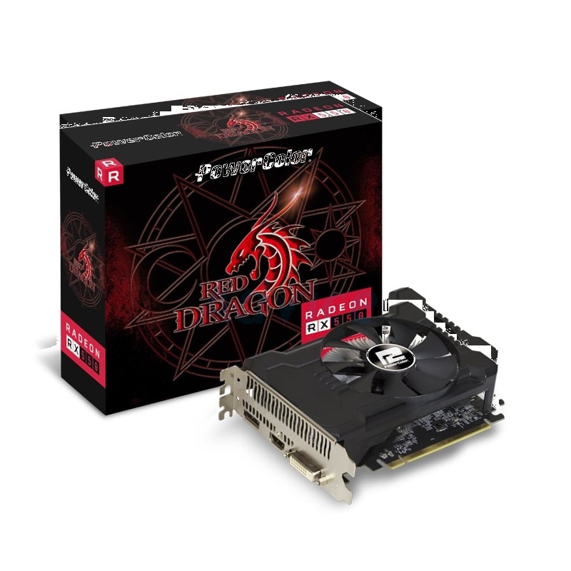 POWER COLOR VGA AMD RX 550 4GB RED DRAGON V2 (OC/D5) - A0153883 ...