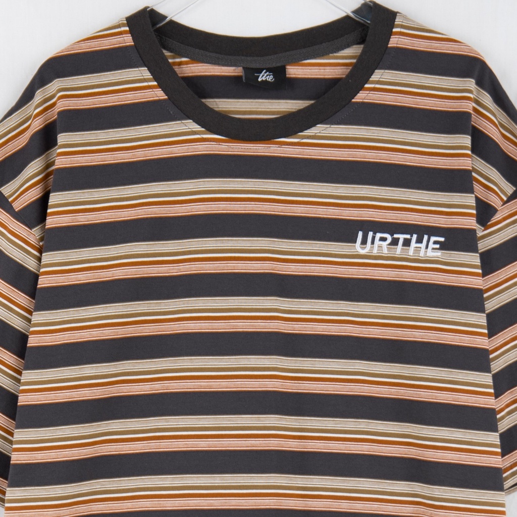 Urthe - เสื้อยืด ลายทาง รุ่น RETRO STRIPED URTHE | Shopee Thailand
