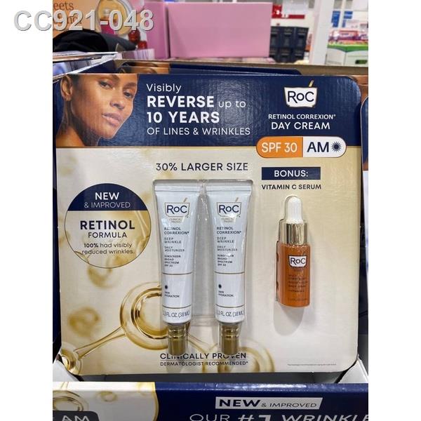 ⊙ RoC Retinol Correxion Day Cream with SPF 30 และ Night Cream & Vitamin ...