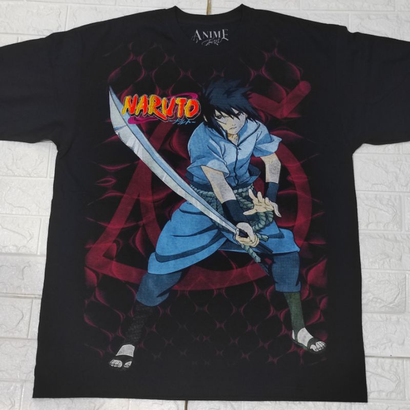 เสื้อยืด Animé งาน Bootleg Mexico เรื่อง NARUTO sasuke สกรีนหน้าหลังหา ...