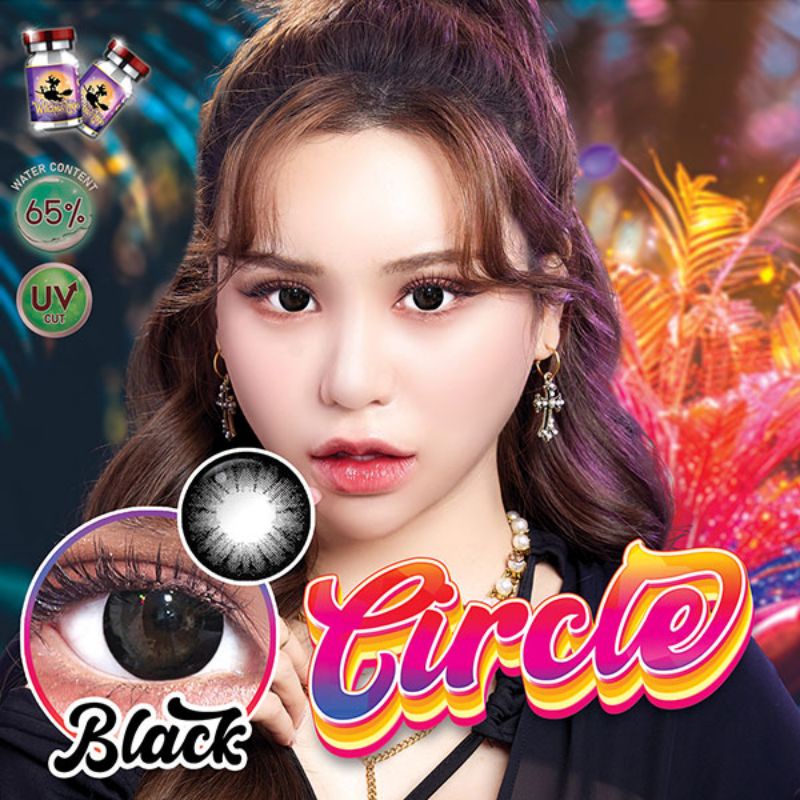 คอนแทคเลนส์ รุ่น Circle สีดำ/Choco Black/Choco มีสายตาปกติ (0.00 ...