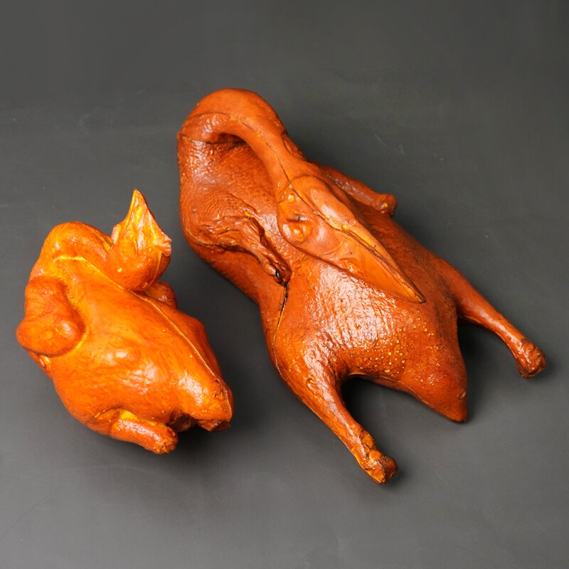 Simulation duck roast model display stand in Chicken Grill showcase ...