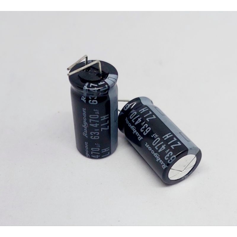 (แพ็ค 3 ตัว) คาปาซิเตอร์ 470uF 63V , Electrolytic Capacitor 470uF 63V ...