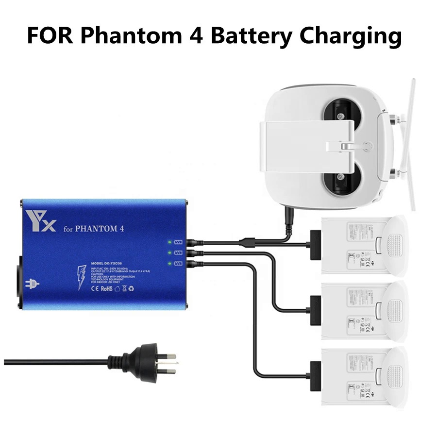 สำหรับ Phantom 4 Battery Charger Hub 4in1แท่นชาร์จสำหรับ Phantom 4 ...
