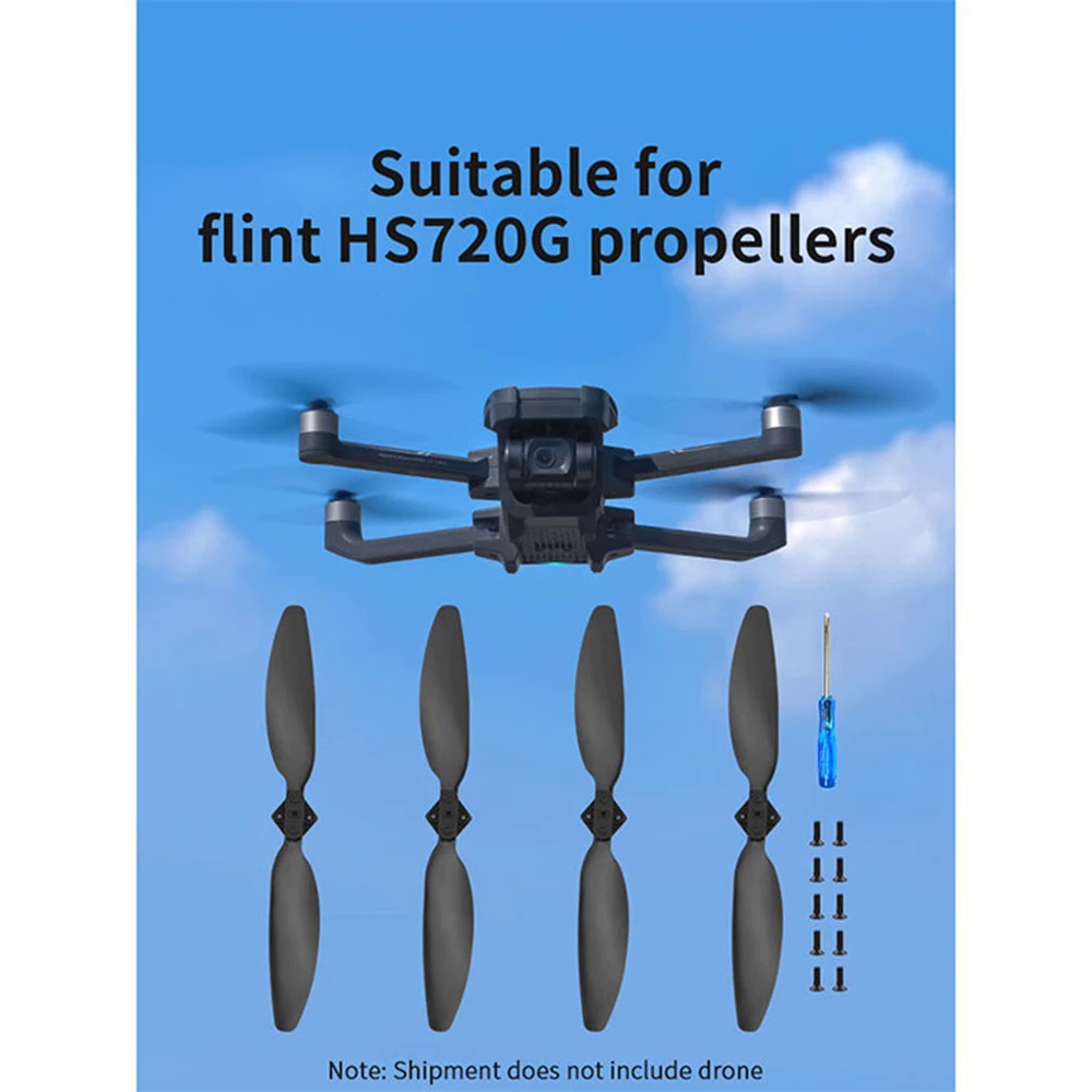 2คู่ใบพัดใบมีดสำหรับ Holy Stone HS 720G อะไหล่ Drone อุปกรณ์เสริมใบพัด ...