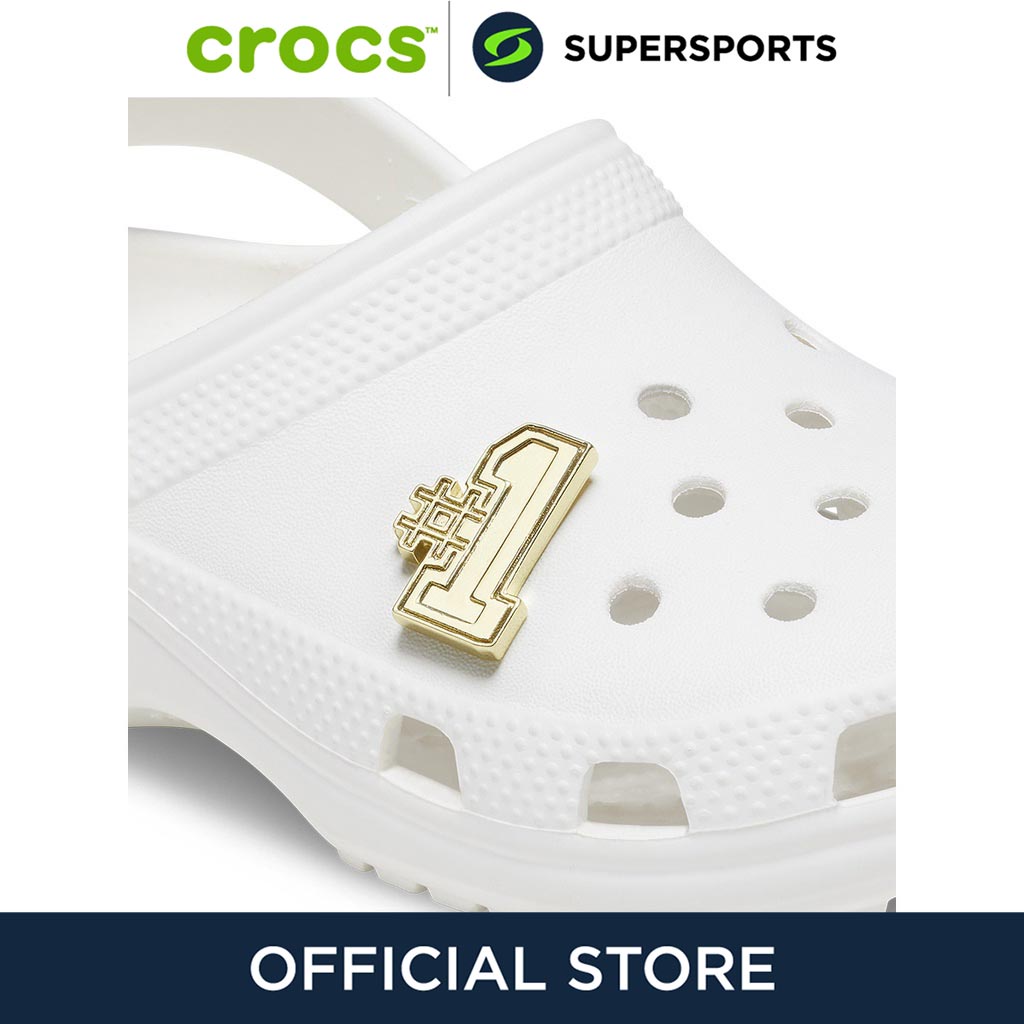 CROCS Jibbitz Gold Number One ตัวติดรองเท้า | Shopee Thailand