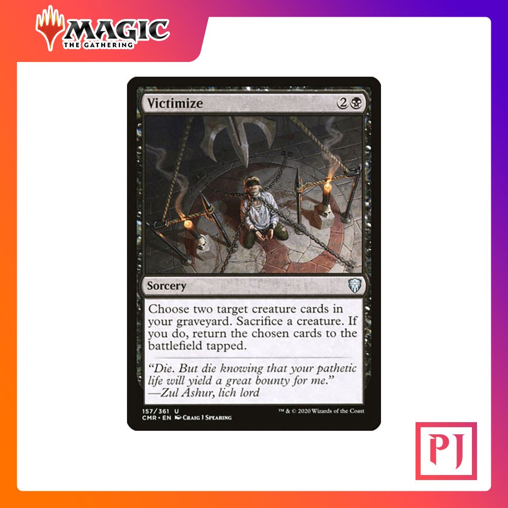 [MTG] Victimize [CMR] [BLACK] [UNCOM] [NORMAL] [ENG] (การ์ดเมจิค ...