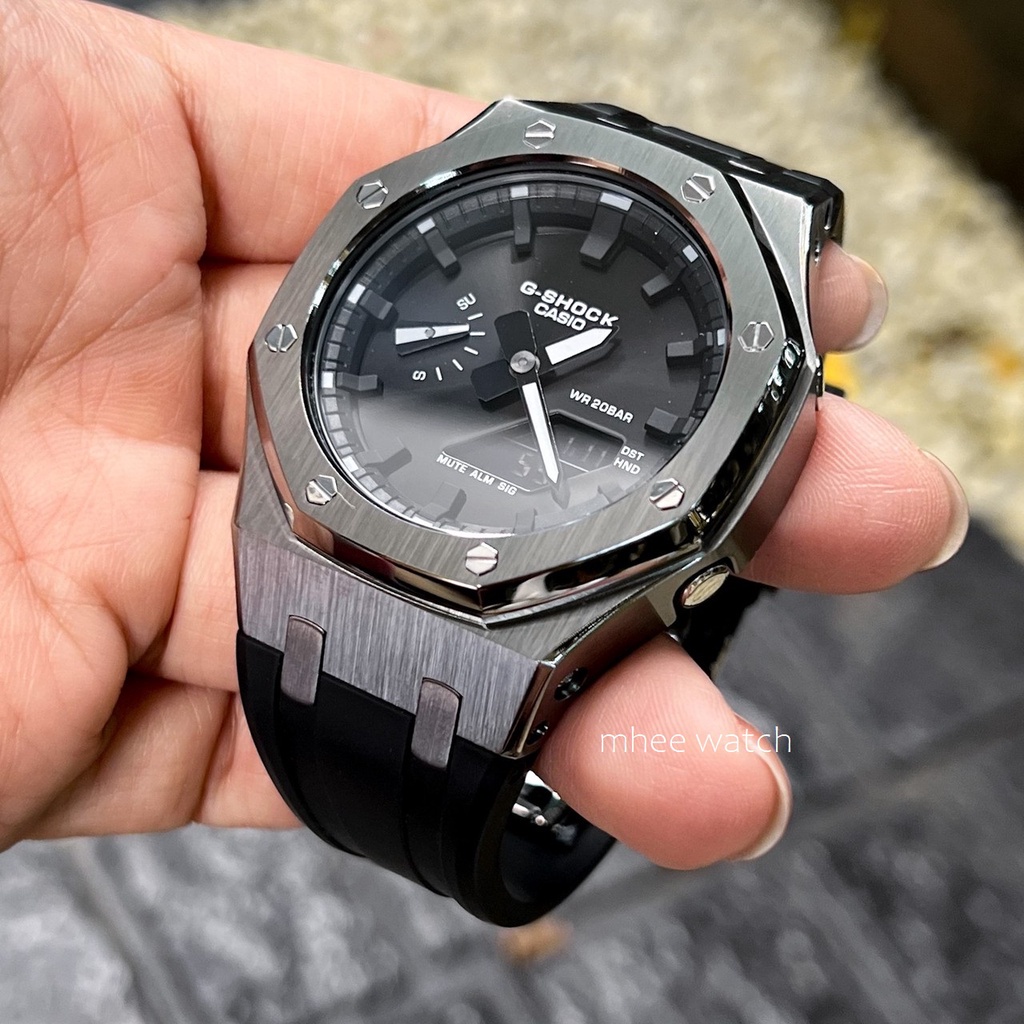 G-Shock Casioak Gun Metal Face Gen3 Rubber Strap | Shopee Thailand