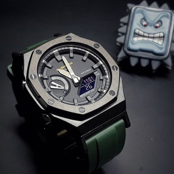 G-Shock Ap Metal สายRubber Butterfly สายเขียวHulk | Shopee Thailand